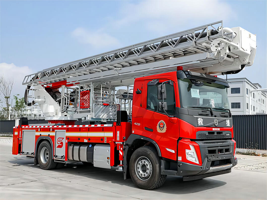 Wholesale Volvo Aerial Elevated 32m 35m Platform Fire Truck in Chinese ...