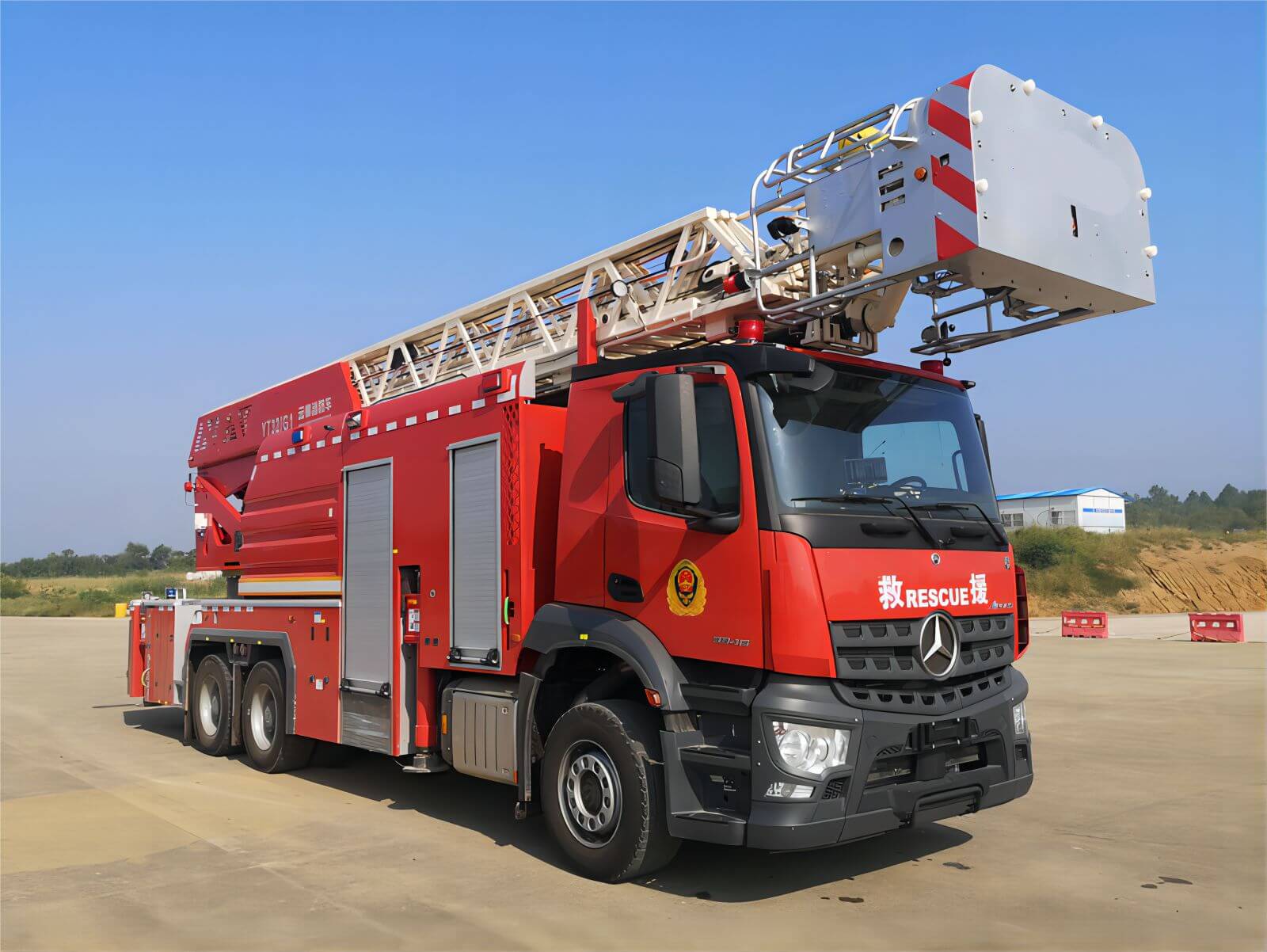 Wholesale Arocs 6X4 YT60 Aerial Ladder Fire Truck in Chinese - Hubei ...
