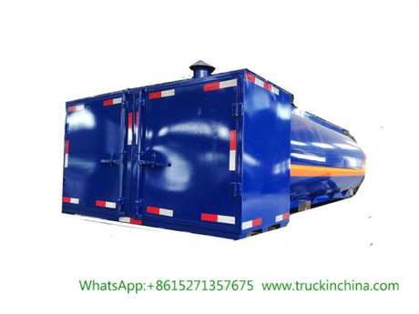 Wholesale Mobile Bitumen Truck Tanker Upper Body (9m3 Hot Asphalt Tank ...