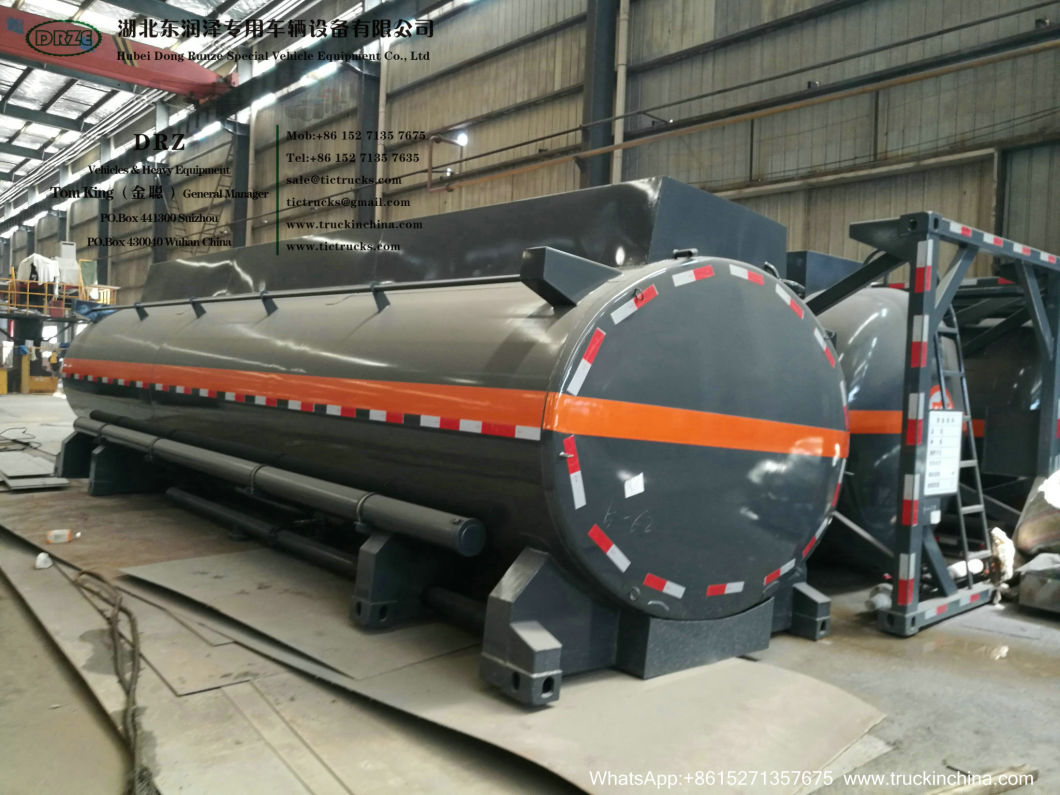 Wholesale Chemical Liquid Tanker Body with Container Locks Trailer Road ...