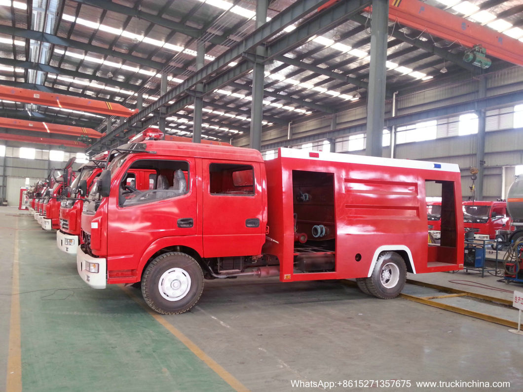600p Double Cabin Isuzu Fire Truck Nkr Fire Fighting Truck 2500L/3000L ...