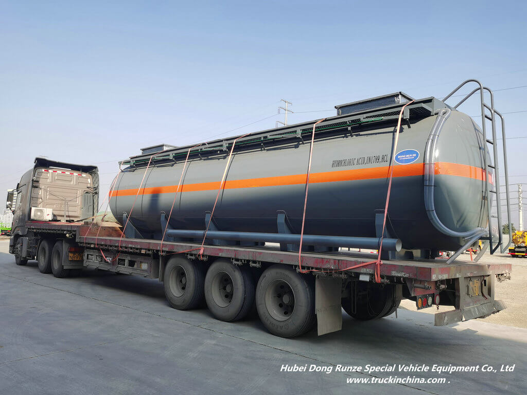 6 Sets Lined PE Tanks 6604Gallon For Storage Transport Hydrochloric ...