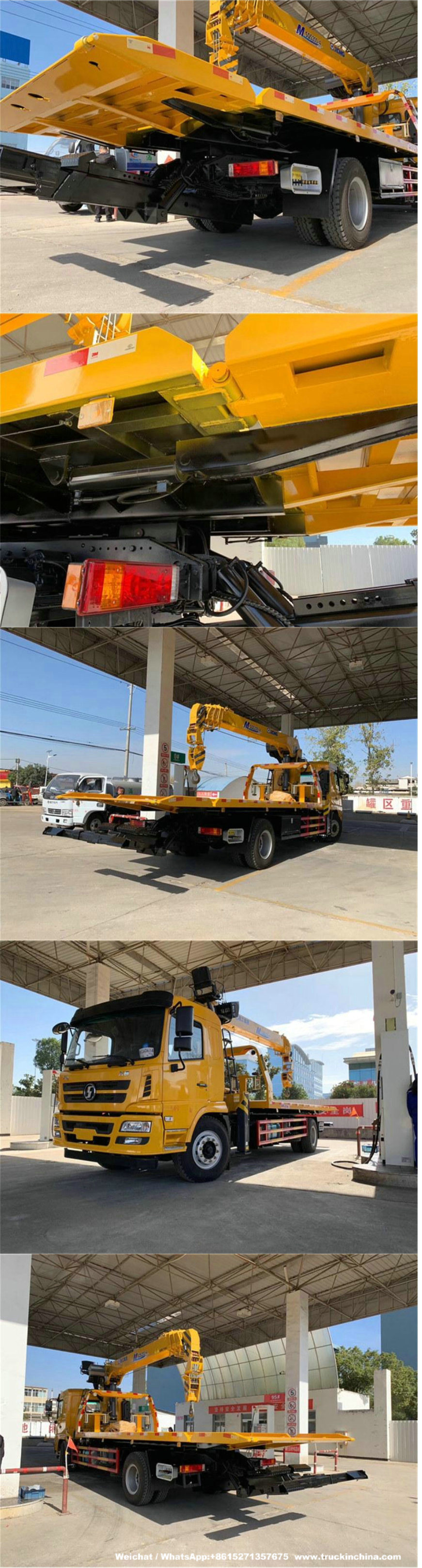 Wholesale Shacman Car Carrier Flatbed Mounted 8 Ton Loading Crane ...