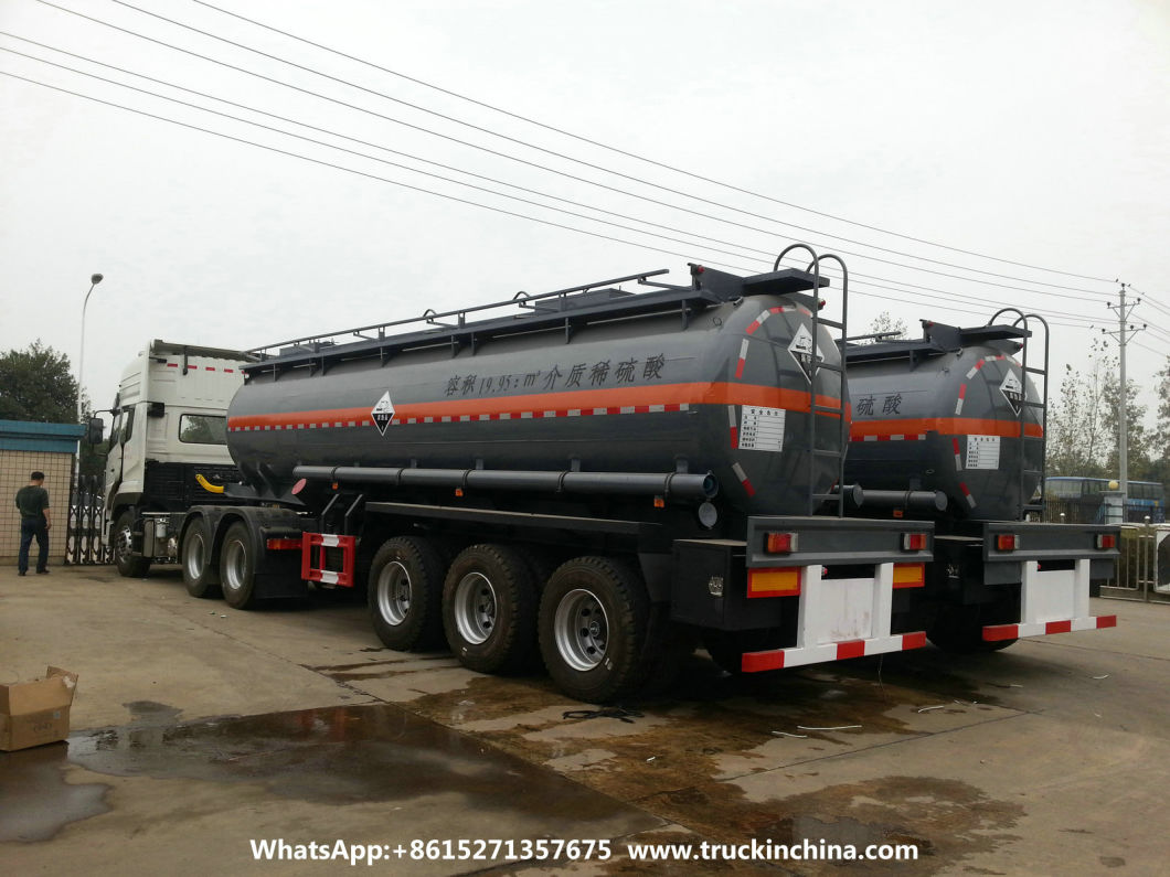 Wholesale 3 Axles Caustic Soda Tanker Semi-Trailer (Sodium Hydroxide ...