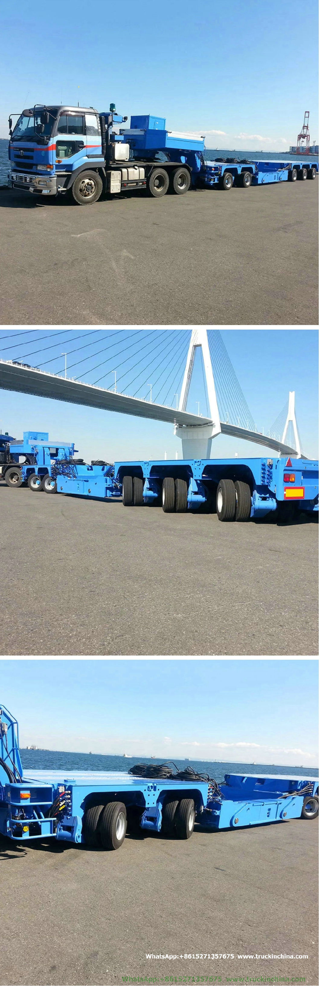 Wholesale Customized Heavy Haul Multi Axles Modular Trailer 120 Tons ...