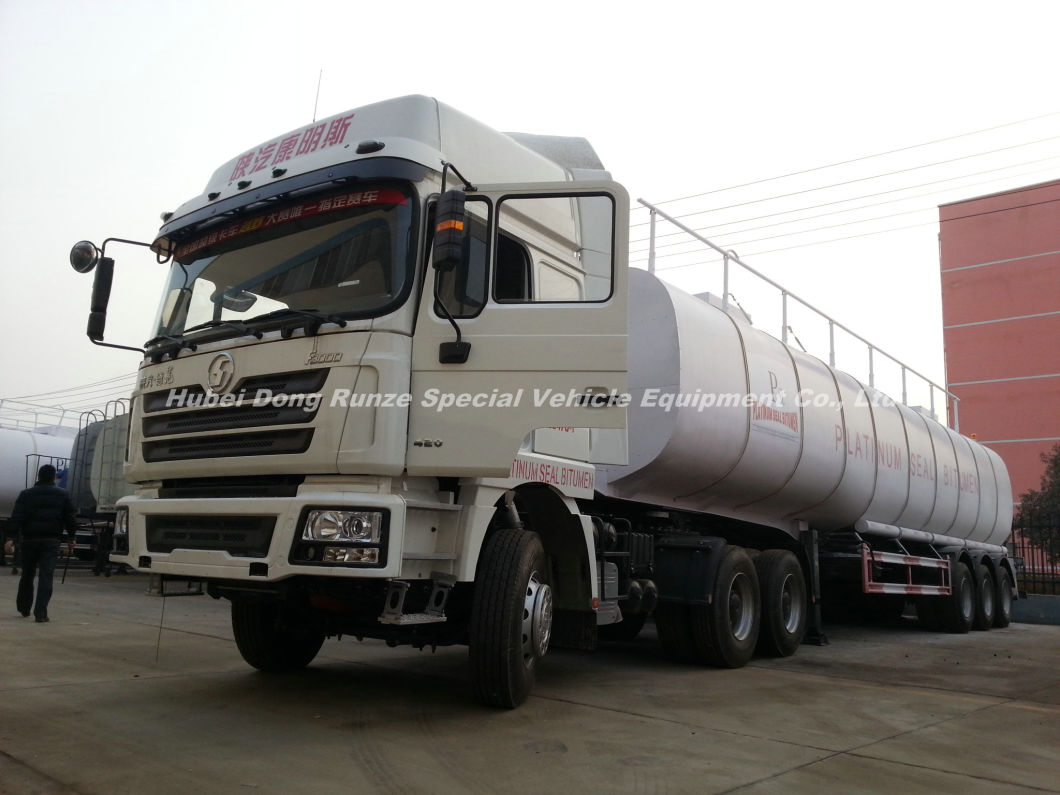 Insulated Bitumen Tanker Trailer Semitrailer 50cbm (Asphalt Tank) with ...