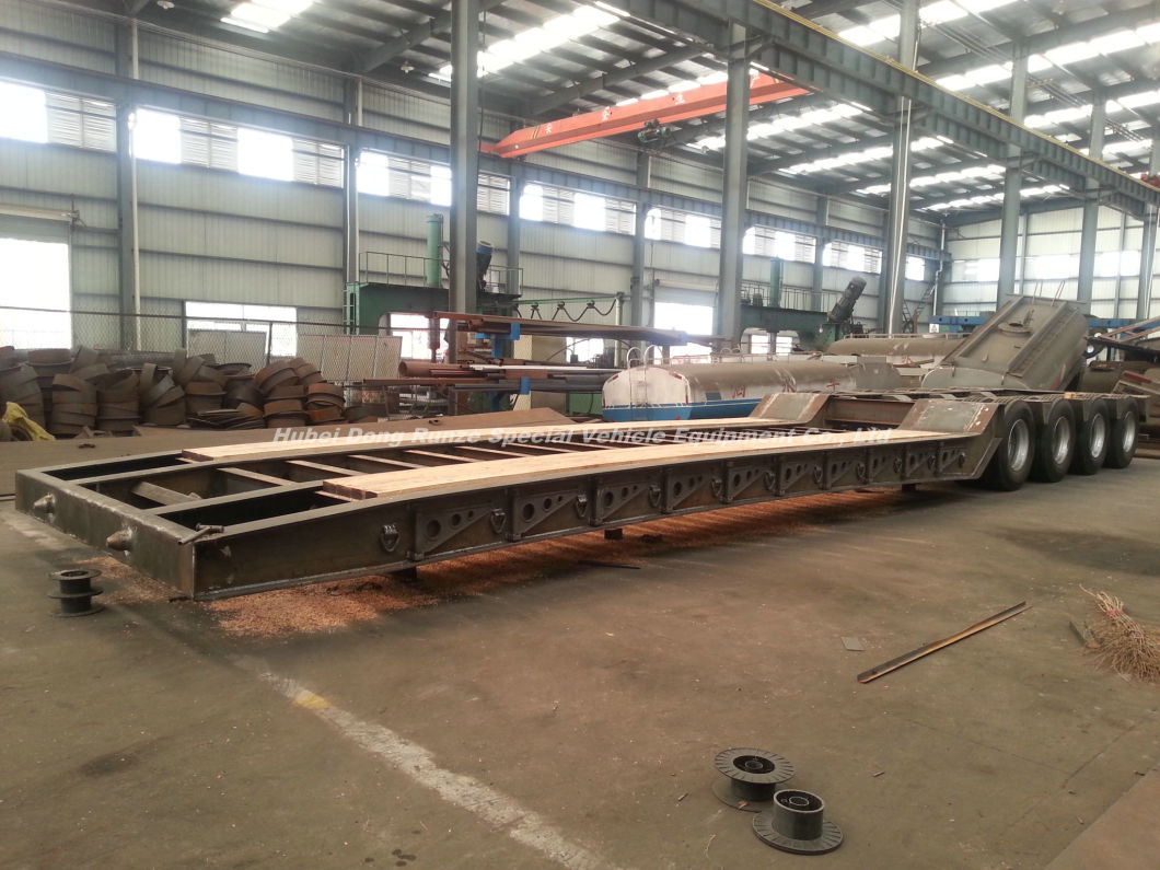Wholesale 120 -150ton Hydraulic Detachable Gooseneck Lowbed Trailer 5 ...