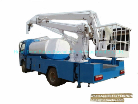 Wholesale Truck Mounted Aerial Platform 16m Manlift Mounted Water Tank ...