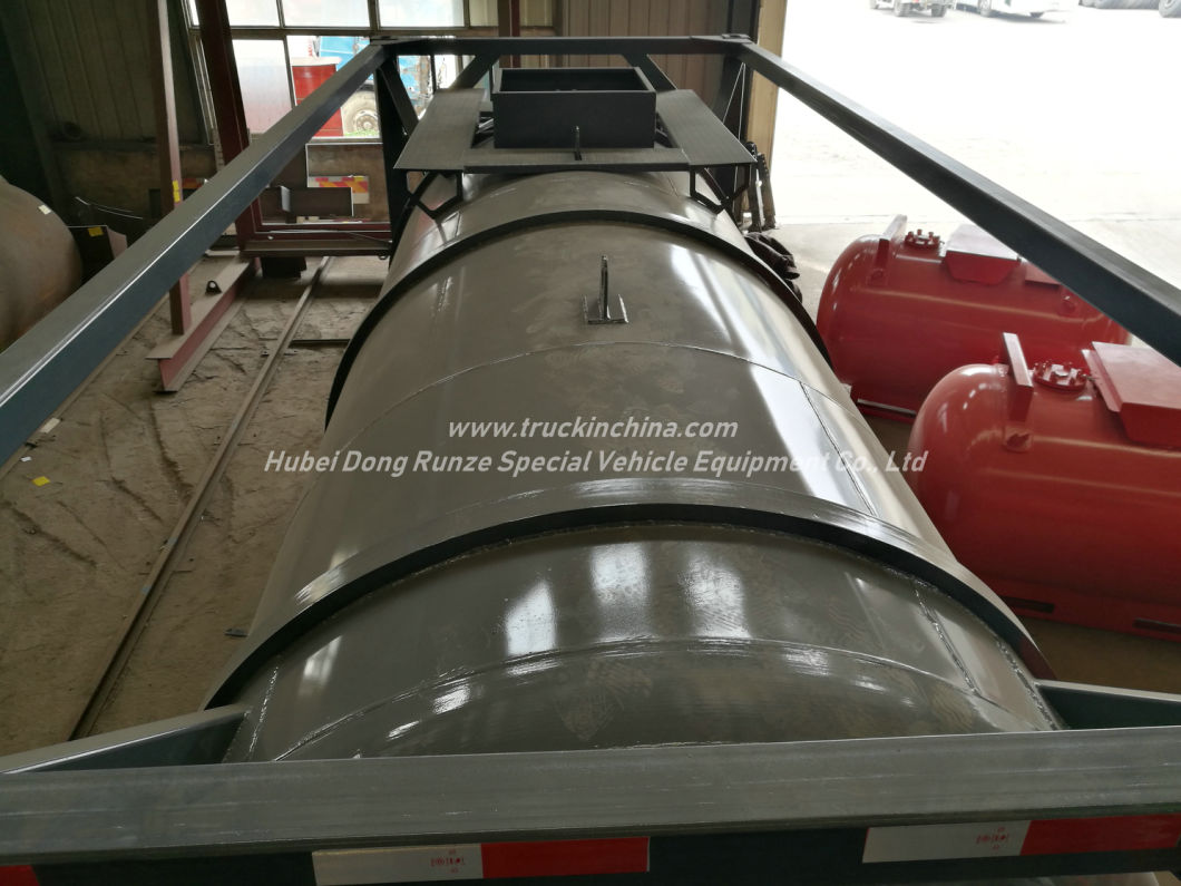 Container 20FT ISO Round Tank Steel Lined Polyethylene Plastic LDPE ...