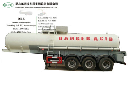 Wholesale 36t-40t Sulfuric Acid Tanker 20-22cbm (5000USG-6000USG 3 ...