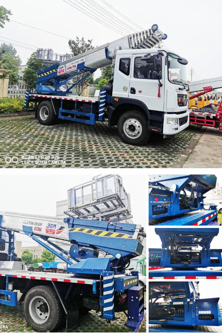 Wholesale Truck Mounted Telescopic 38 Meter Platform Ladder (Ladder ...