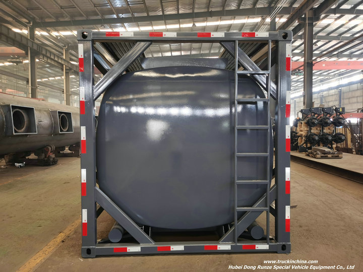 2 Pcs ISO 20FT Hydrochloric Acid tank container (PE lined tank ...
