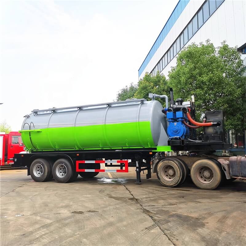 Wholesale Customizing 2 Axles Vcuum Sewage Slurry Suction Tank Trailer ...