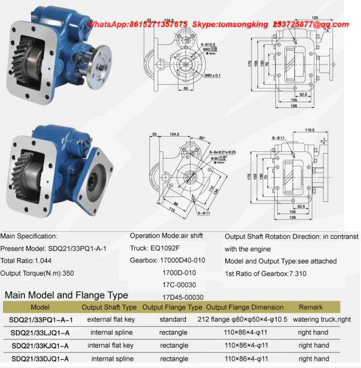 Wholesale Pto (Power Take Off) Gear Spline Type for Crane Special ...