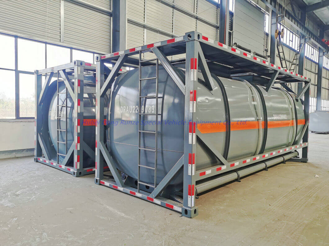 10 Units 21KL 20FT ISO Steel Lined PE Hydrochloric Acid HCL Tank ...