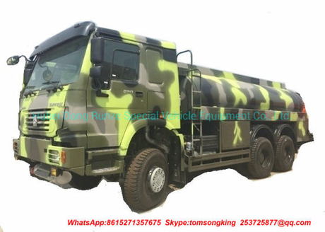 Wholesale HOWO Military 6X6 Fuel Tanker Truck for Amy Fuel Transport 18 ...