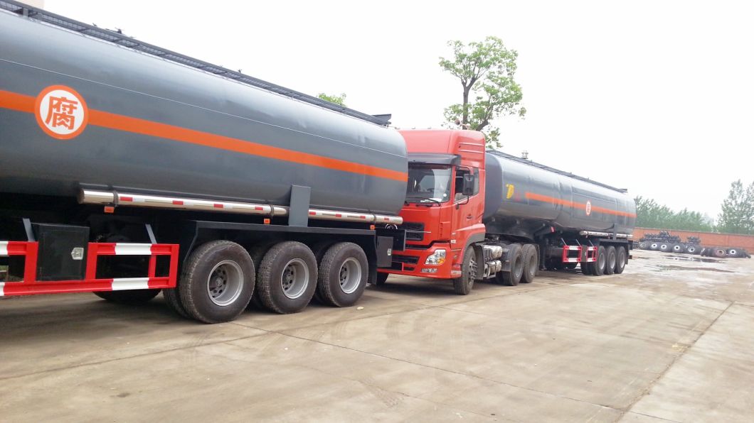 Wholesale Hydrochloride Acid Tank Trailer 30t Solusion Hydrogen ...