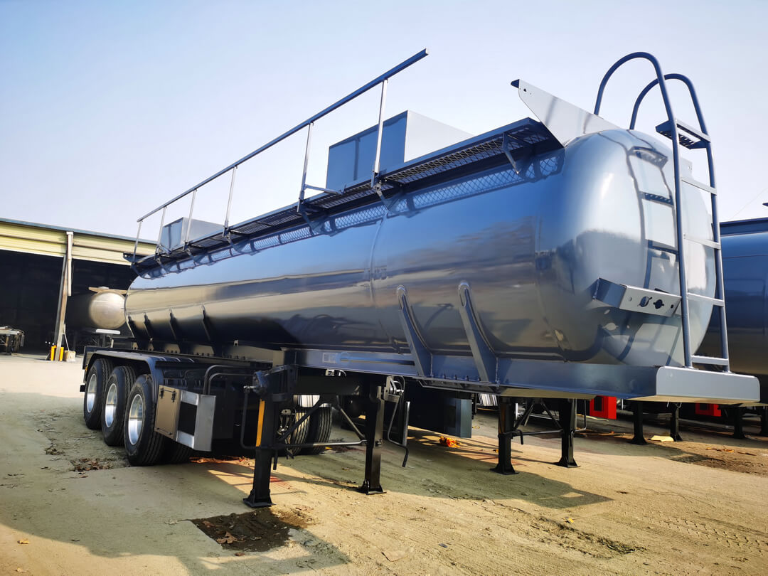 Wholesale Dilute Sulfuric Hydrochloric Acid Liquid Tank Trailer 22-30kl ...