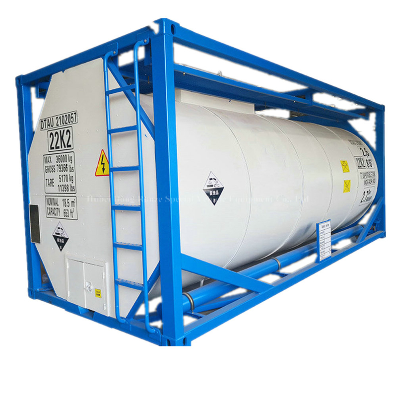 Wholesale 20FT T7 T14 ISO Tank Containers 17.5KL for UN 1830 Sulfuric ...