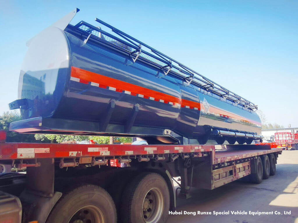 Wholesale Lined PE Tank Trailer for Transport Hydrochloric Acid HCl ...