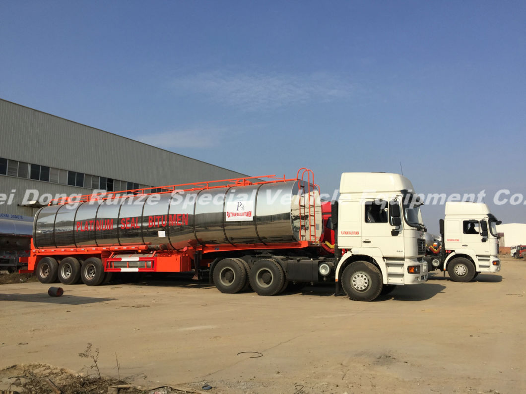Wholesale 3 Axles Insulated Hot Bitumen Tanker Trailer 45cbm (Liquid ...