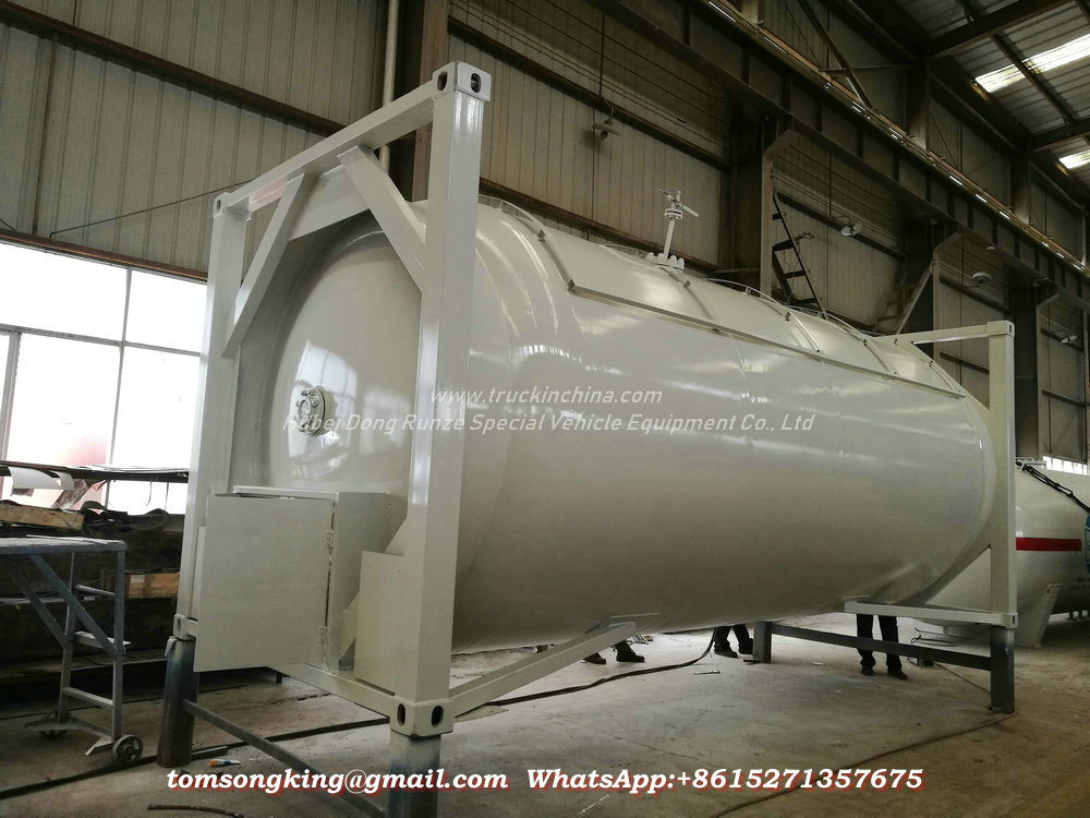 20FT Pressure Tank Container for Liquid Ammonia Un1005 Liquid Nh3 ...