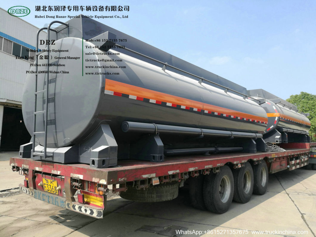 Wholesale Chemical Liquid Tanker Body with Container Locks Trailer Road ...