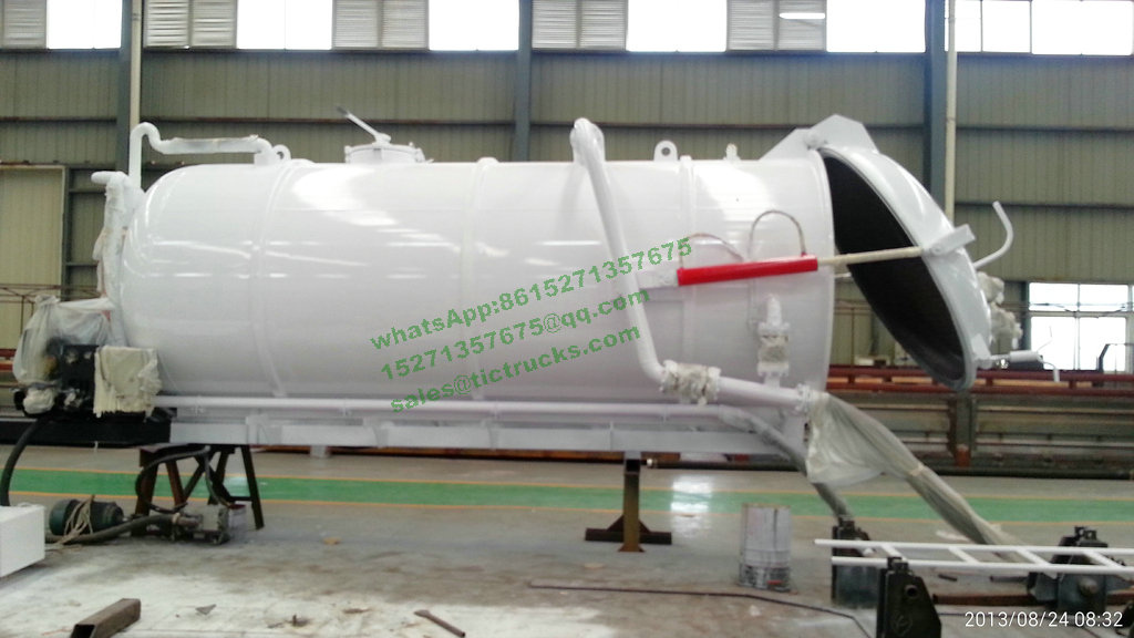 customized vacuum tank body 10cbm for Hongkong - Hubei Dong Runze ...
