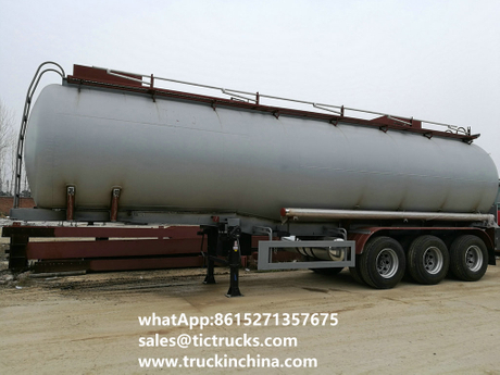 Stainless steel tank trailer-32cbm-acid-tanker-chemical - Hubei Dong ...