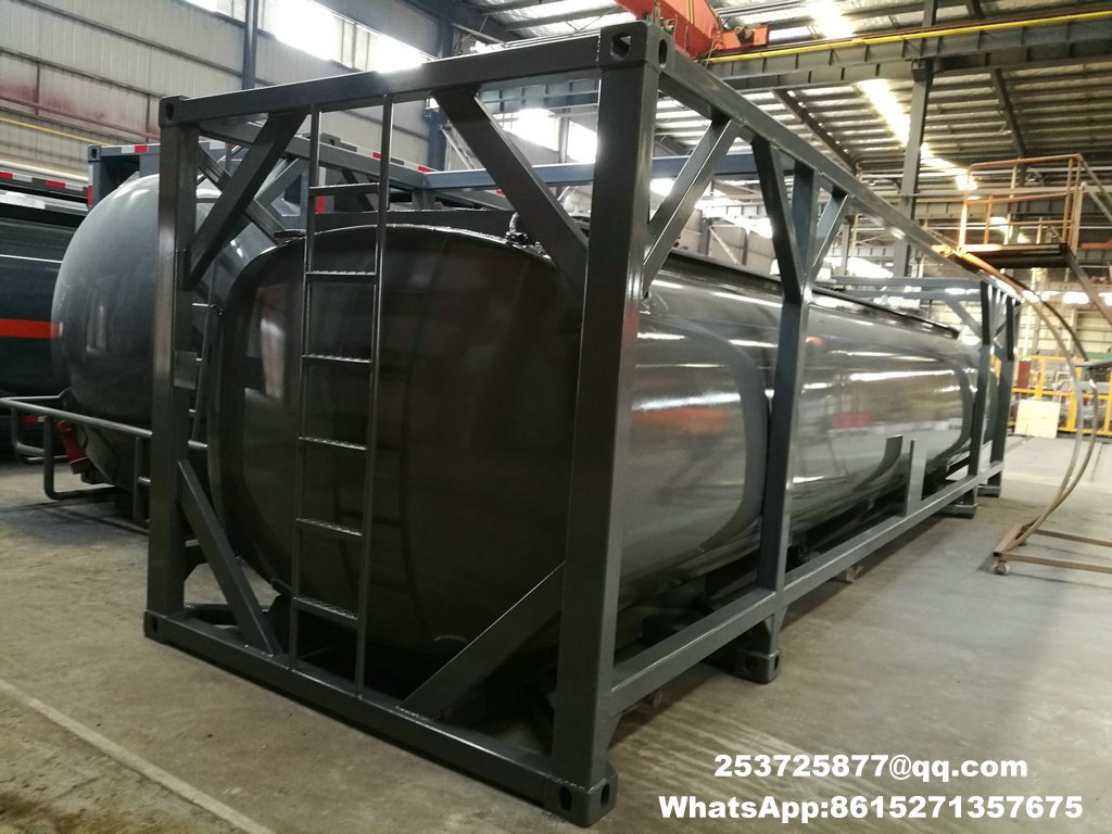 HCL ISO tank for trailer 26m3 put into container fame export to Vietnam ...