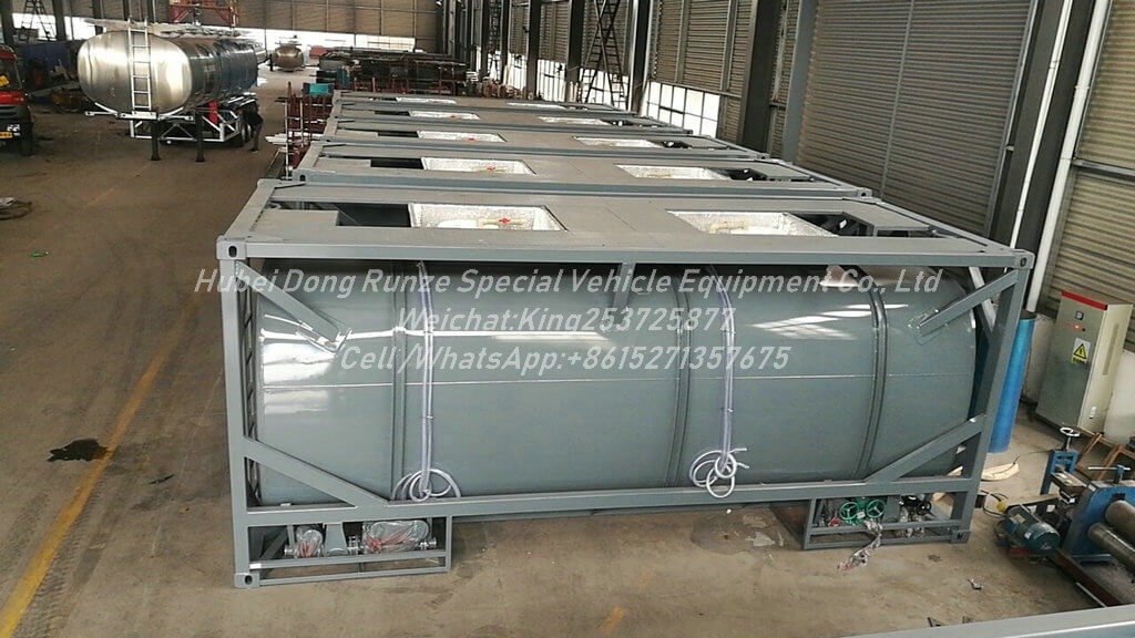 Wholesale 20FT ISO HCL Acid Tank Container 21cbm For Vietnam Chemical ...