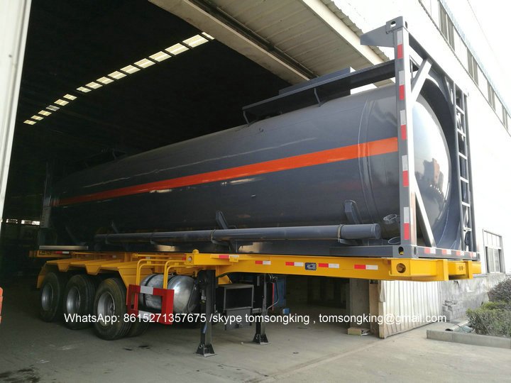 30Ft ISO Tank Container For Transport Acetic Acid , Allyl Alcohol ...