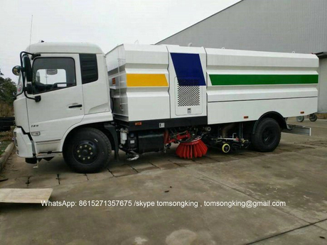 Kingrun Vaccum Road Washing Sweeping Truck for sale - Hubei Dong Runze ...