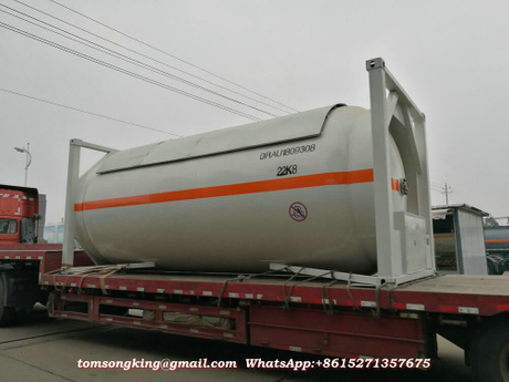 20FT Liquid Ammonia NH3 ISO Tank Container Export Vietnam - Hubei Dong ...
