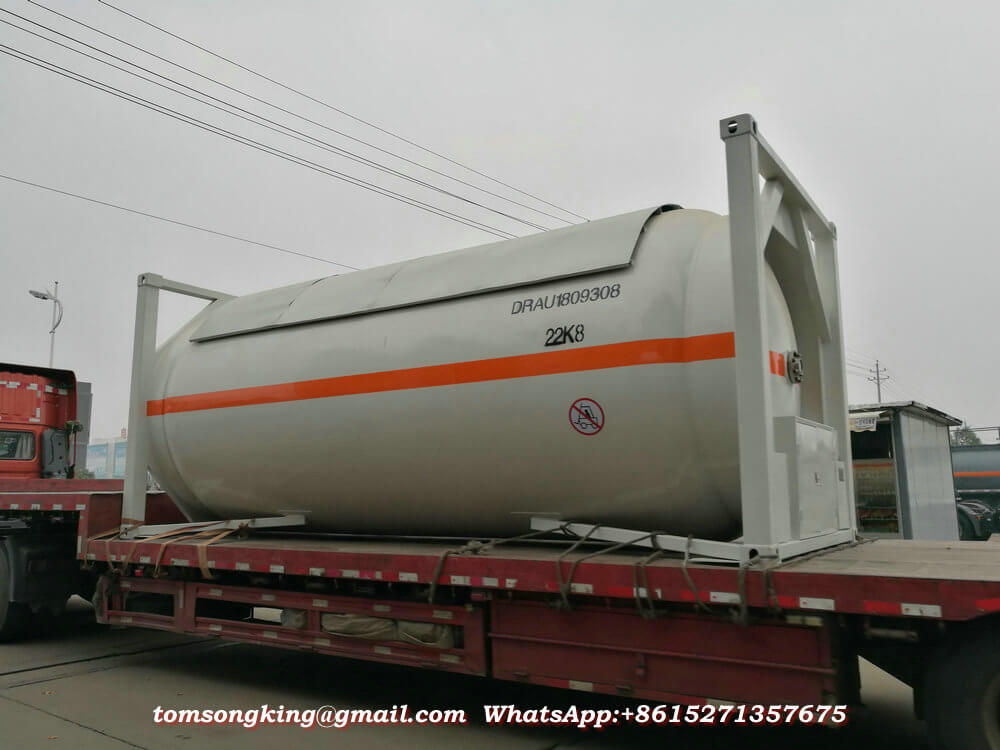 20FT Liquid Ammonia NH3 ISO Tank Container Export Vietnam - Hubei Dong ...