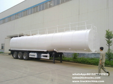 50Ton liquid asphalt tanker semi-trailer with heating and insulation ...