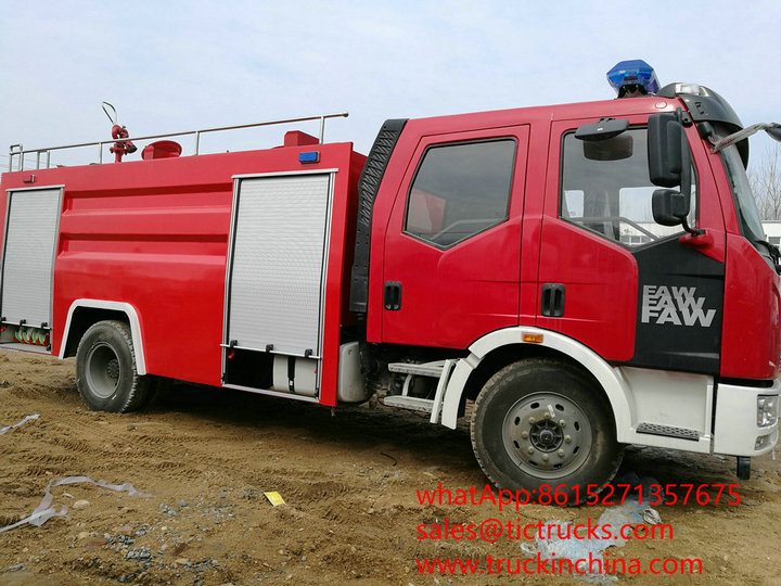 FAW J6 Fire Pump Truck 8000L - Hubei Dong Runze Special Vehicle ...